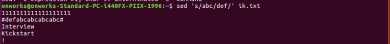 Sed Command in Linux/Unix With Examples