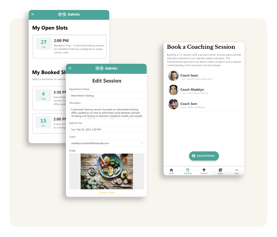 Appointment Booking Feature Template | Adalo - Build Custom Apps, No Coding Required
