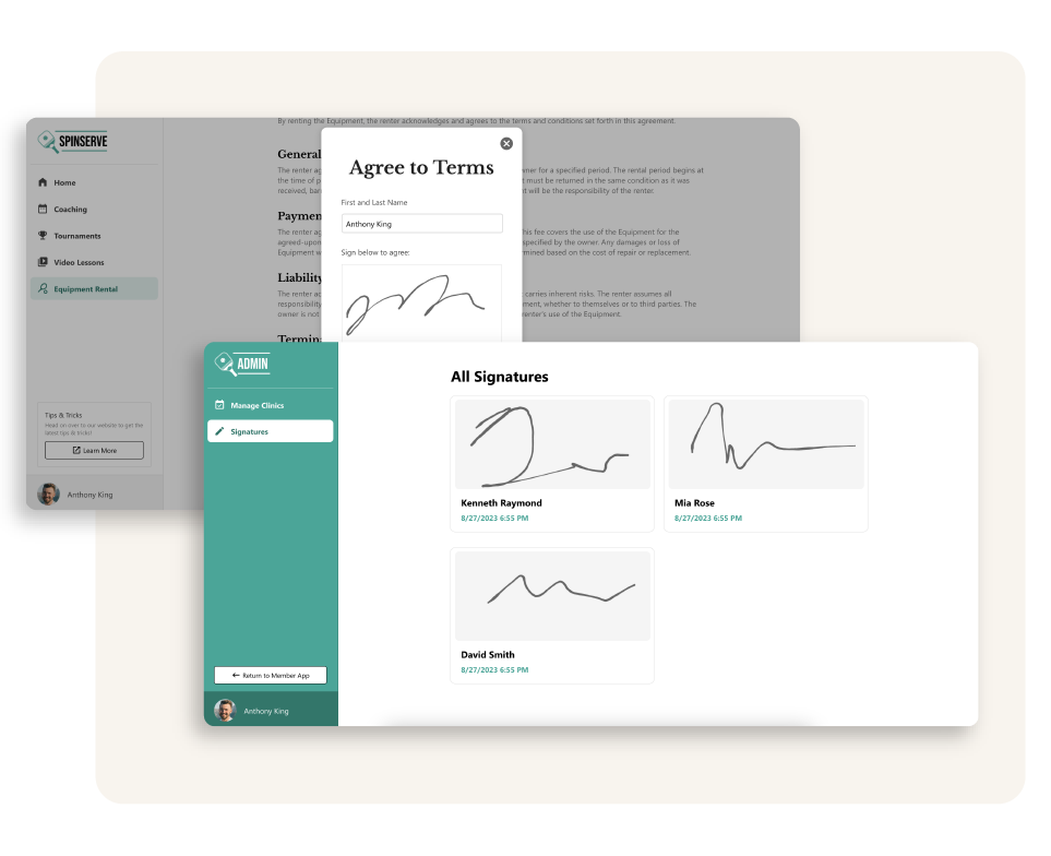 Agree and Sign Feature Template | Adalo - Build Custom Apps, No Coding ...