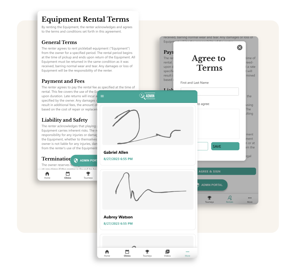 Agree and Sign Feature Template | Adalo - Build Custom Apps, No Coding ...