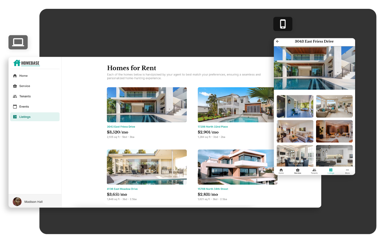 Browse Home Listings Feature Template | Adalo - Build Custom Apps, No Coding Required