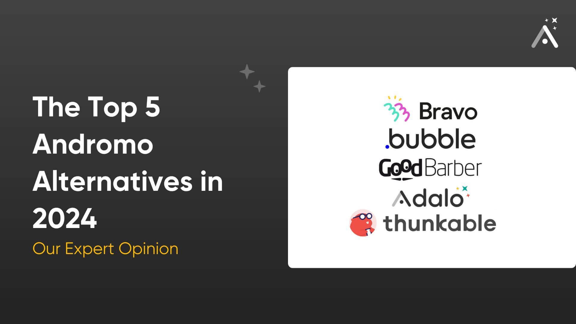 The Top 5 Andromo Alternatives in 2024 (Expert Opinion) | Adalo Blog