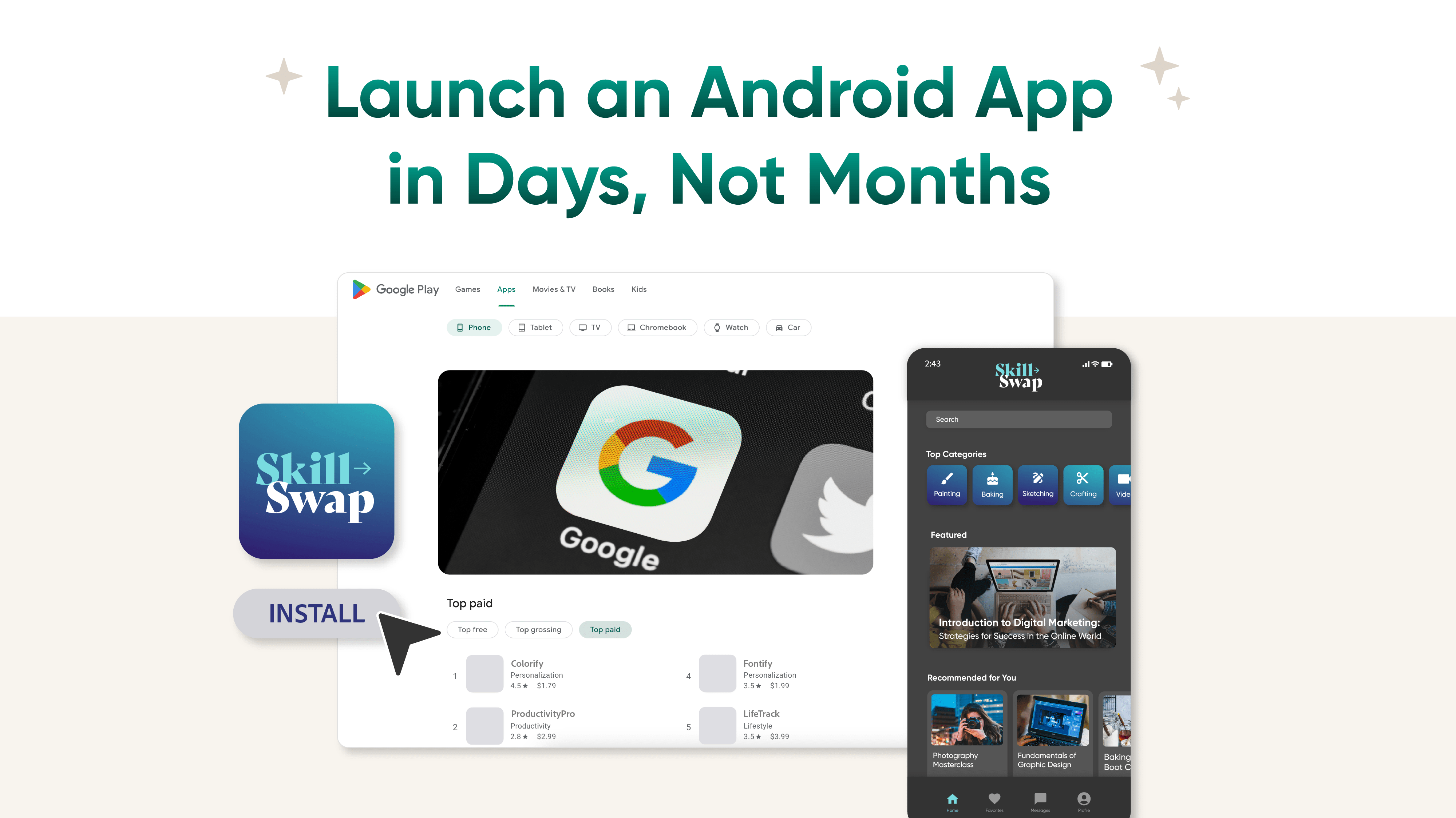 Make a Native Android App for Your Business with No Code