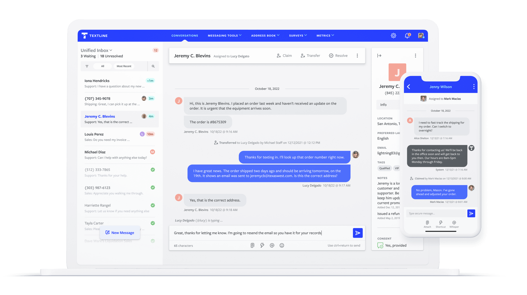 Business Texting Software - Textline