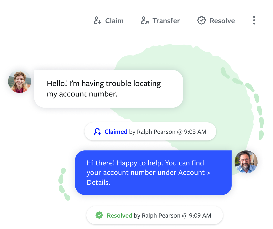 Manage your SMS inbox with claim, transfer, resolve | Textline