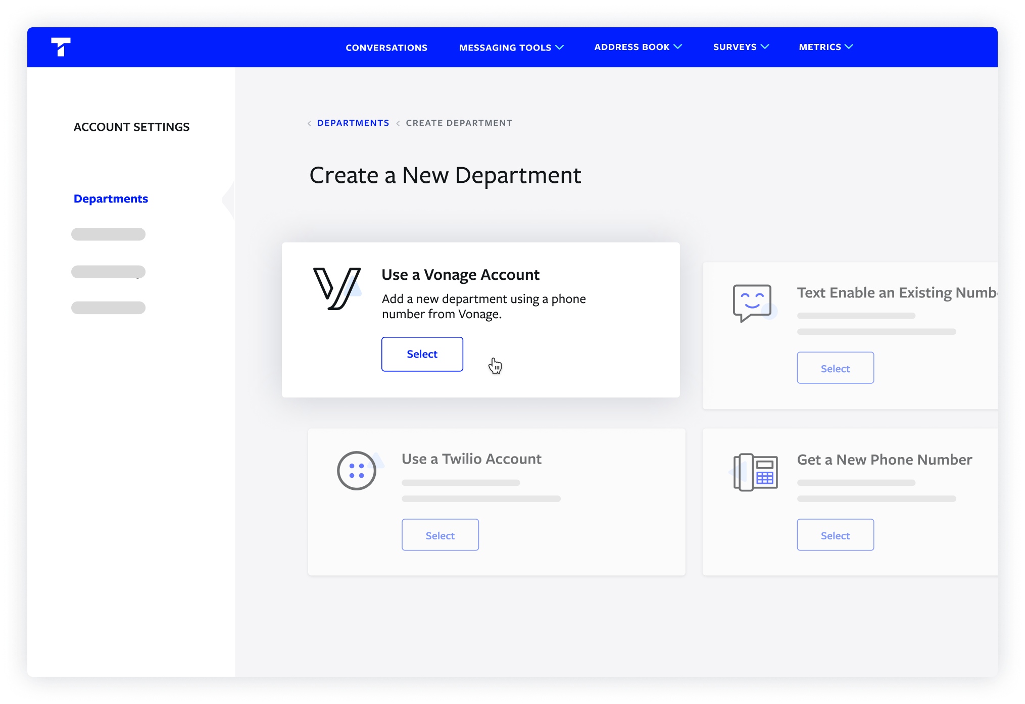 Vonage Integration — Business Text Messaging | Textline