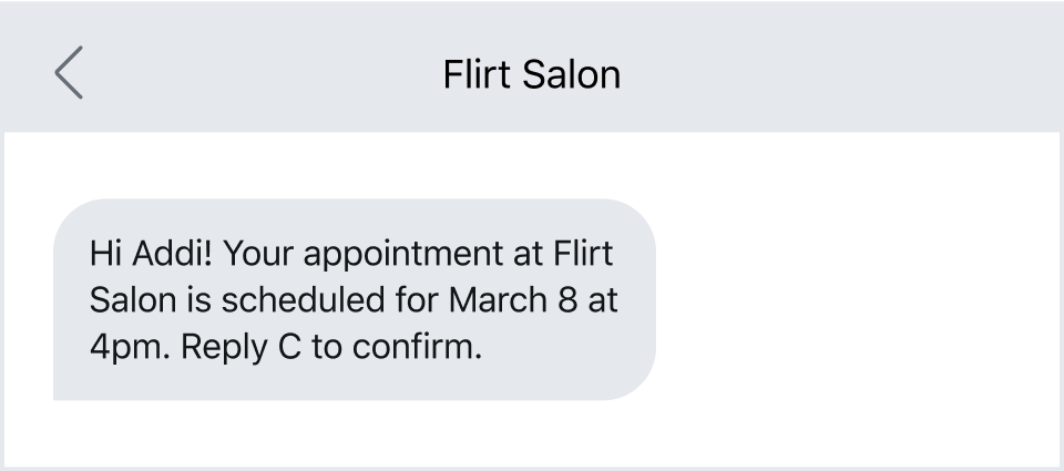 SMS marketing for salons: Ideas and examples