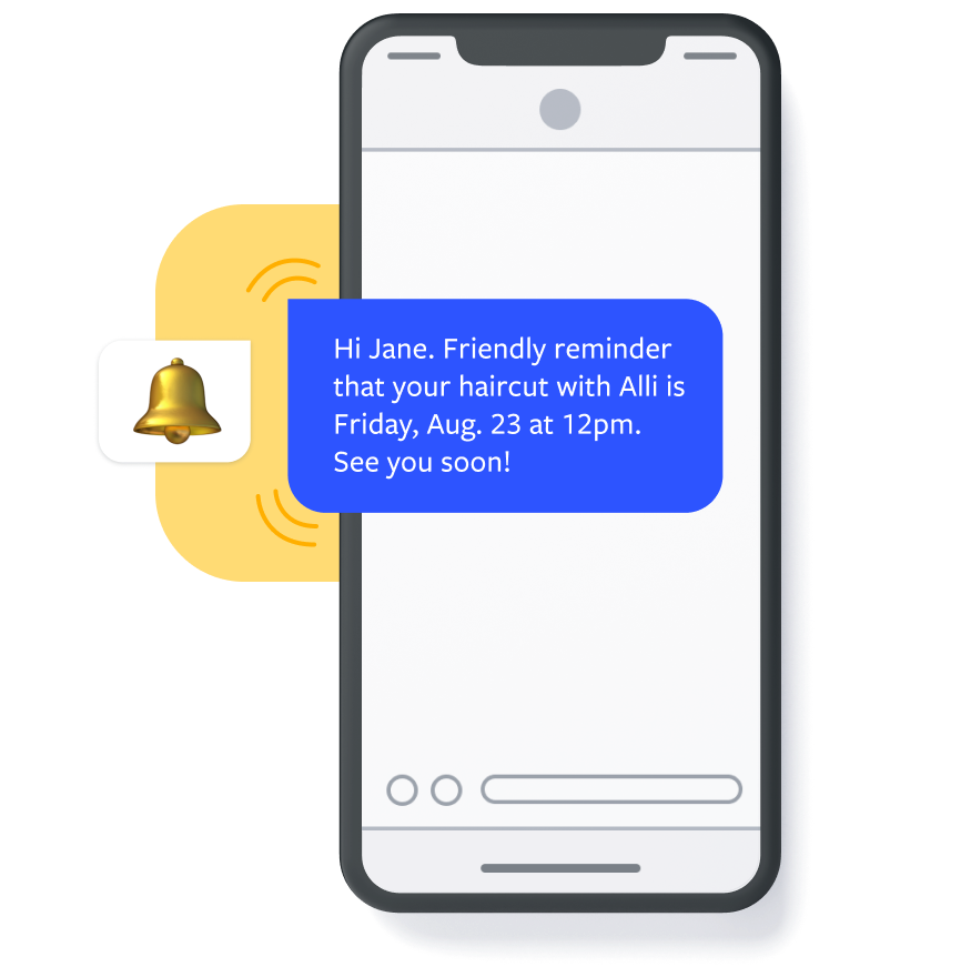 A screenshot of a text message