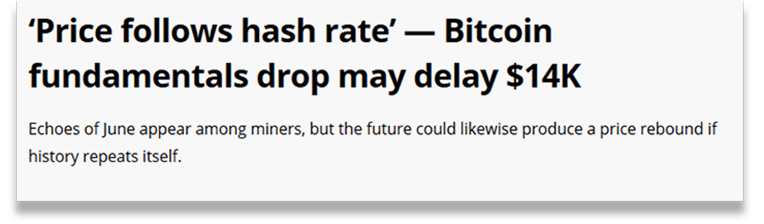 Price and Hash Rates: Which Follows Which? | Newton Blog