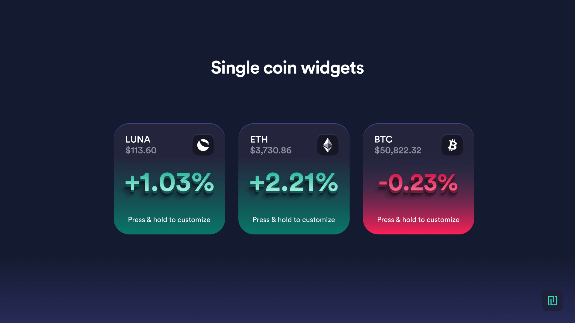 Track your favourite coins at a glance with Newton widgets | Newton Blog