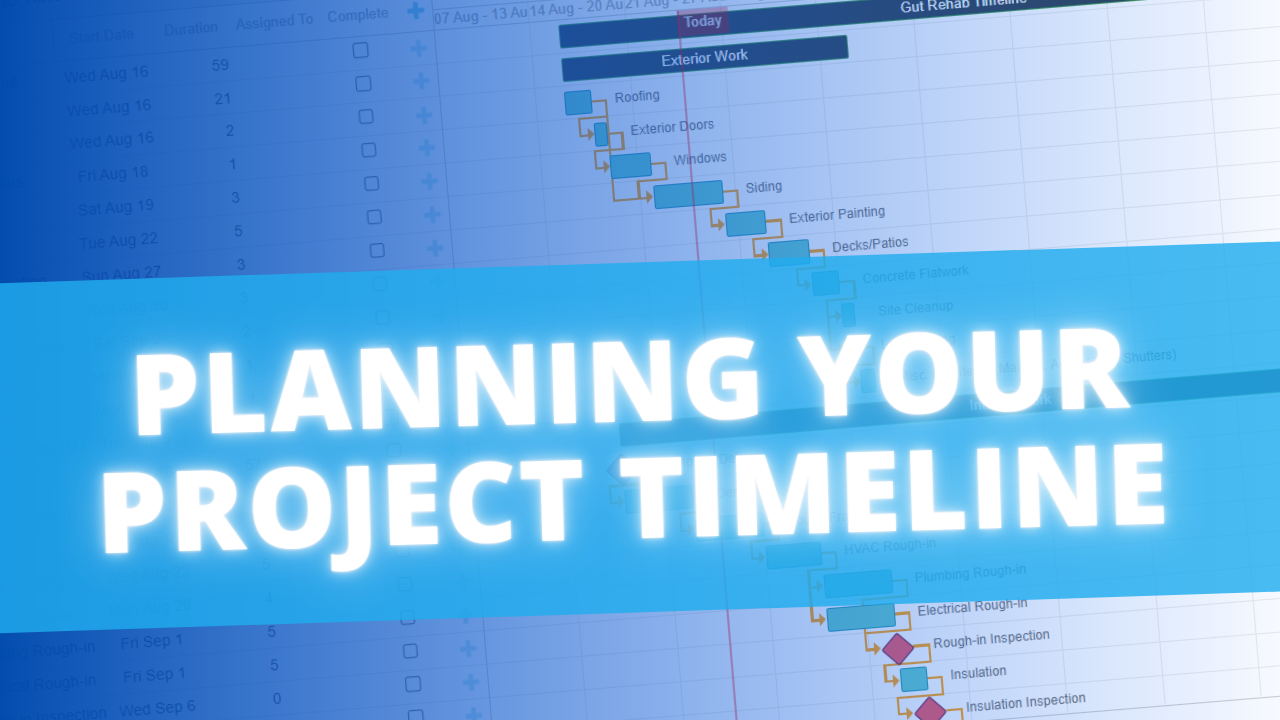 How to Plan Your Rehab Project Timelines When Flipping Houses