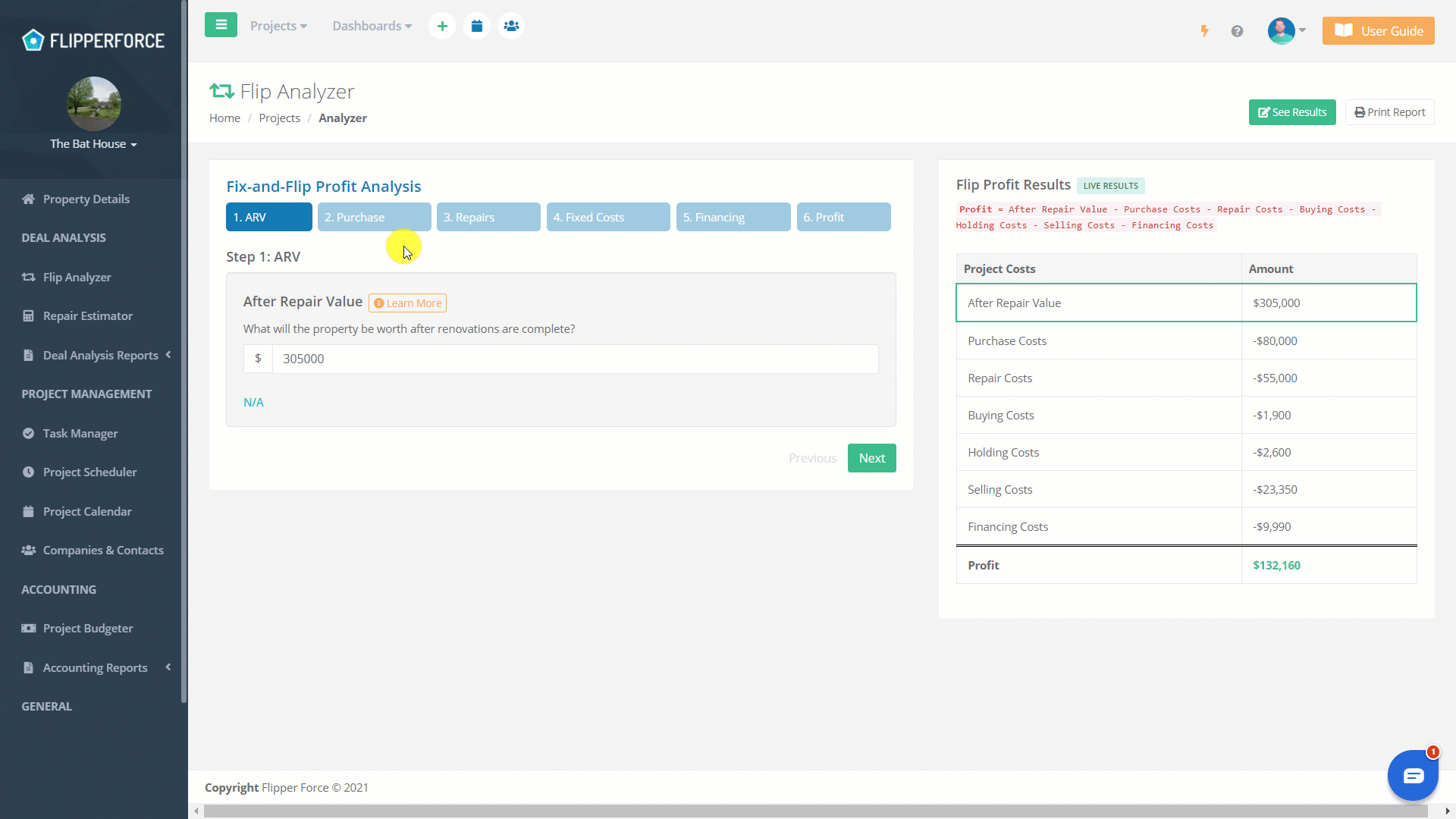 New Flip Analyzer Single Page Analysis, Real-Time Results, Improved Cost Calcs, & More! | House ...