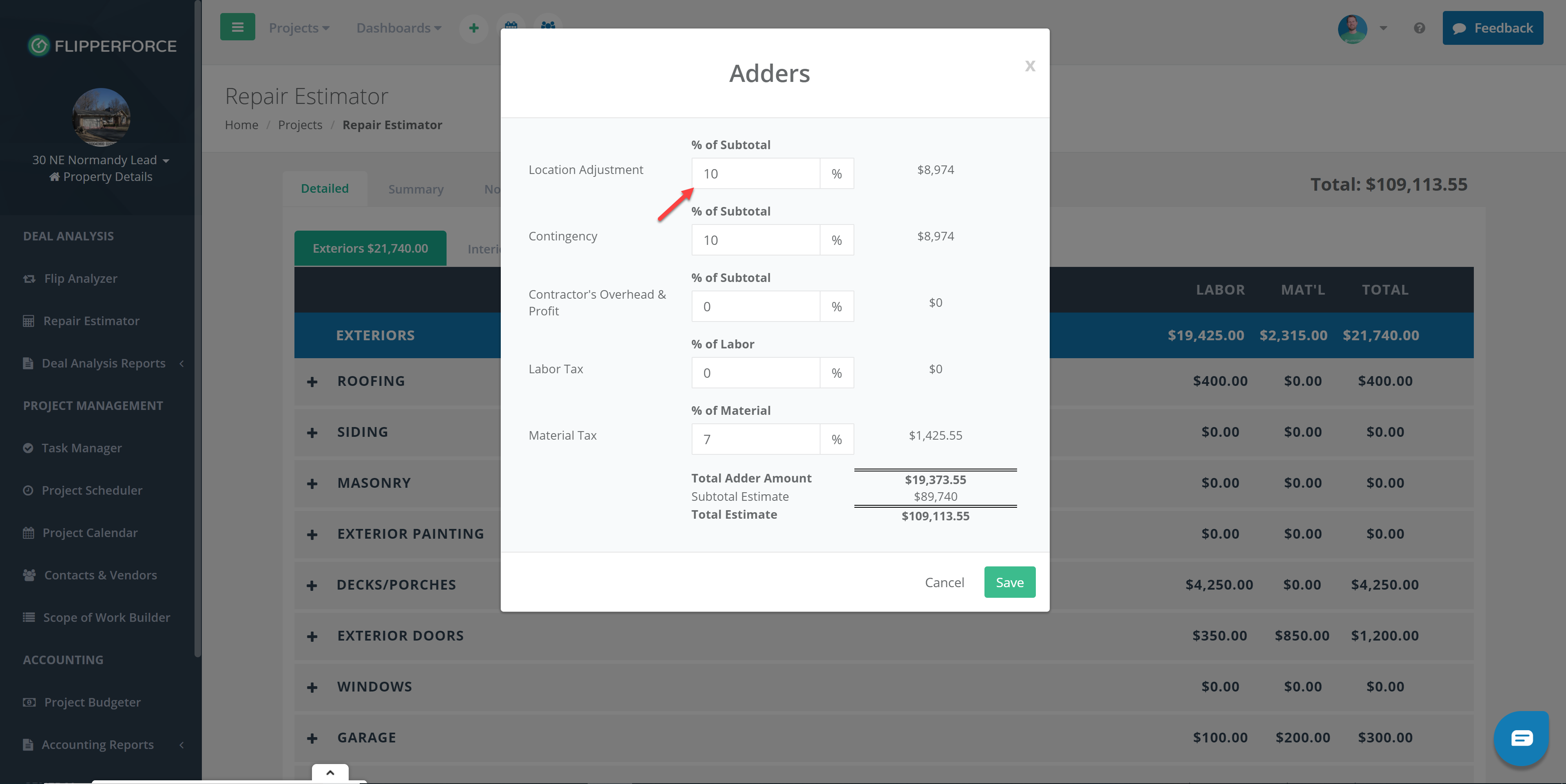 What is the Location Adjustment Adder? | FlipperForce FAQs