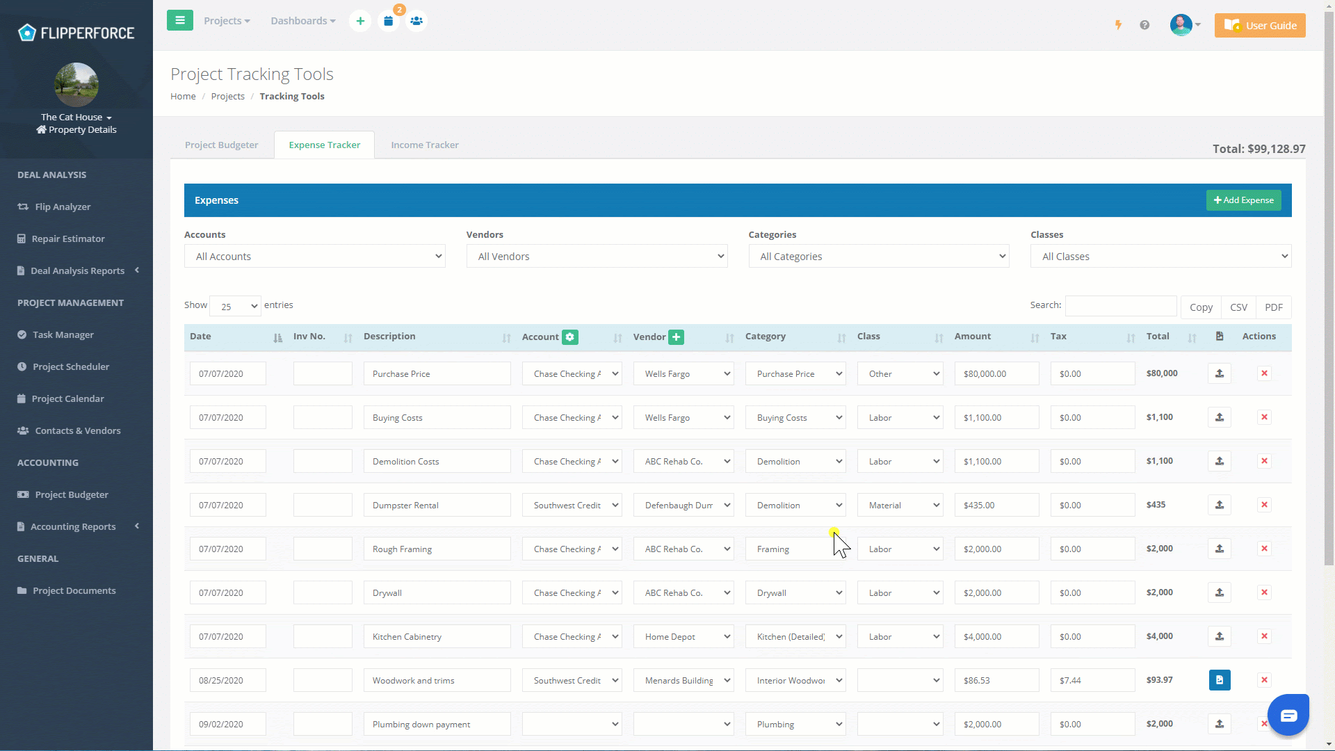 How to Search Expenses in the Expense Tracker? | FlipperForce FAQs