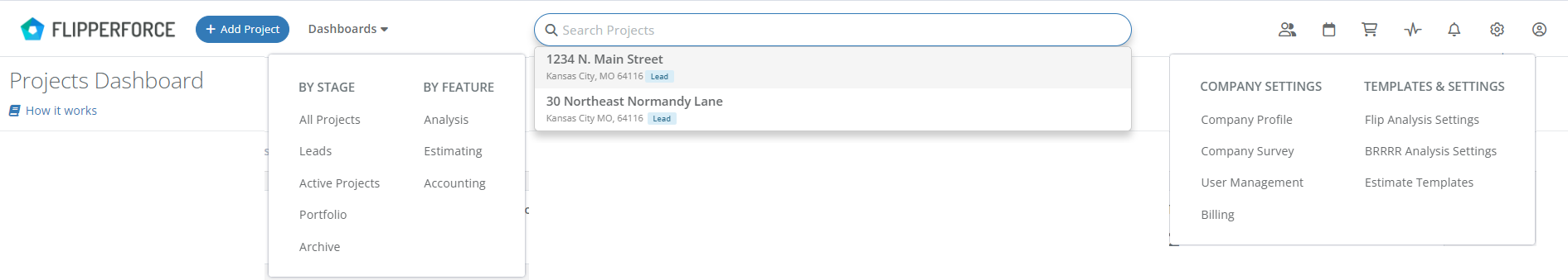 Streamlined Navigation: New Top Navigation and Project Search! | House ...