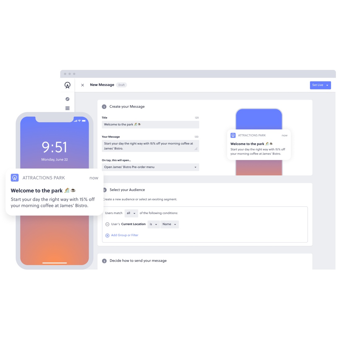 In-App Messaging & Offers – Attractions.io