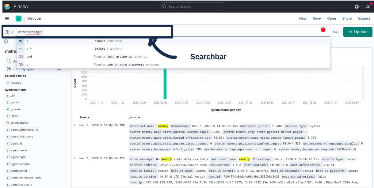 Monitoring a Docker Container with Elasticsearch, Kibana, and Metricbeat