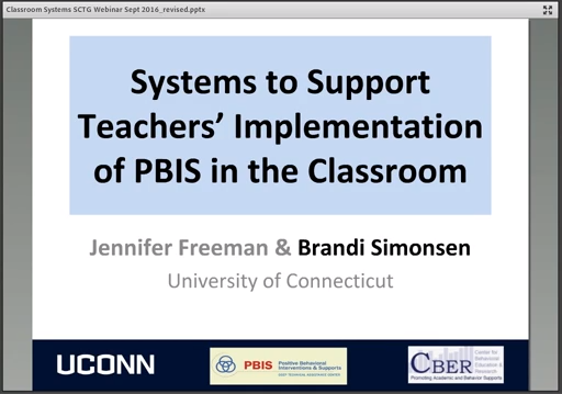 Center on PBIS | Video: Systems to Support Teachers' Implementation of ...
