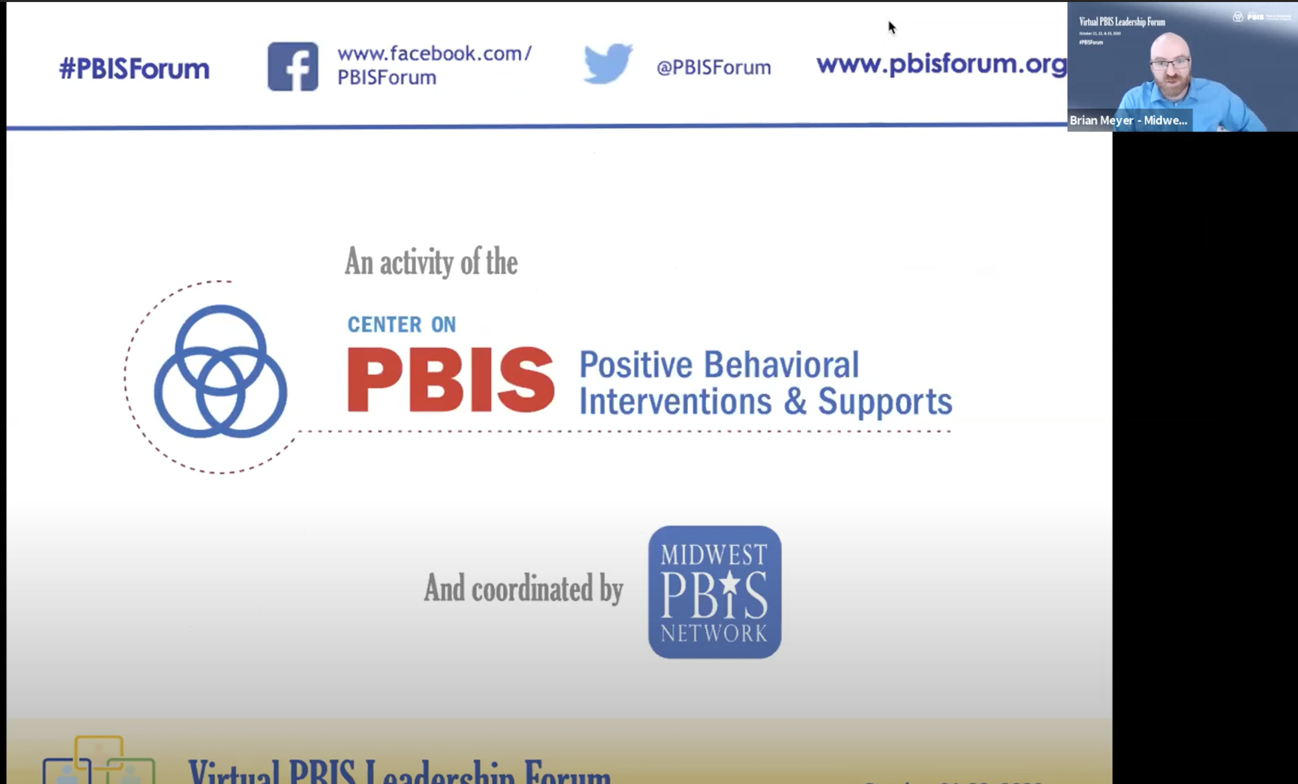 Center on PBIS | Video: PBIS Forum 2020: Welcome, Purpose, Organizer