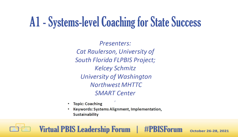 Center on PBIS | Video: [Session A1] PBIS Forum 2021: Systems-level ...