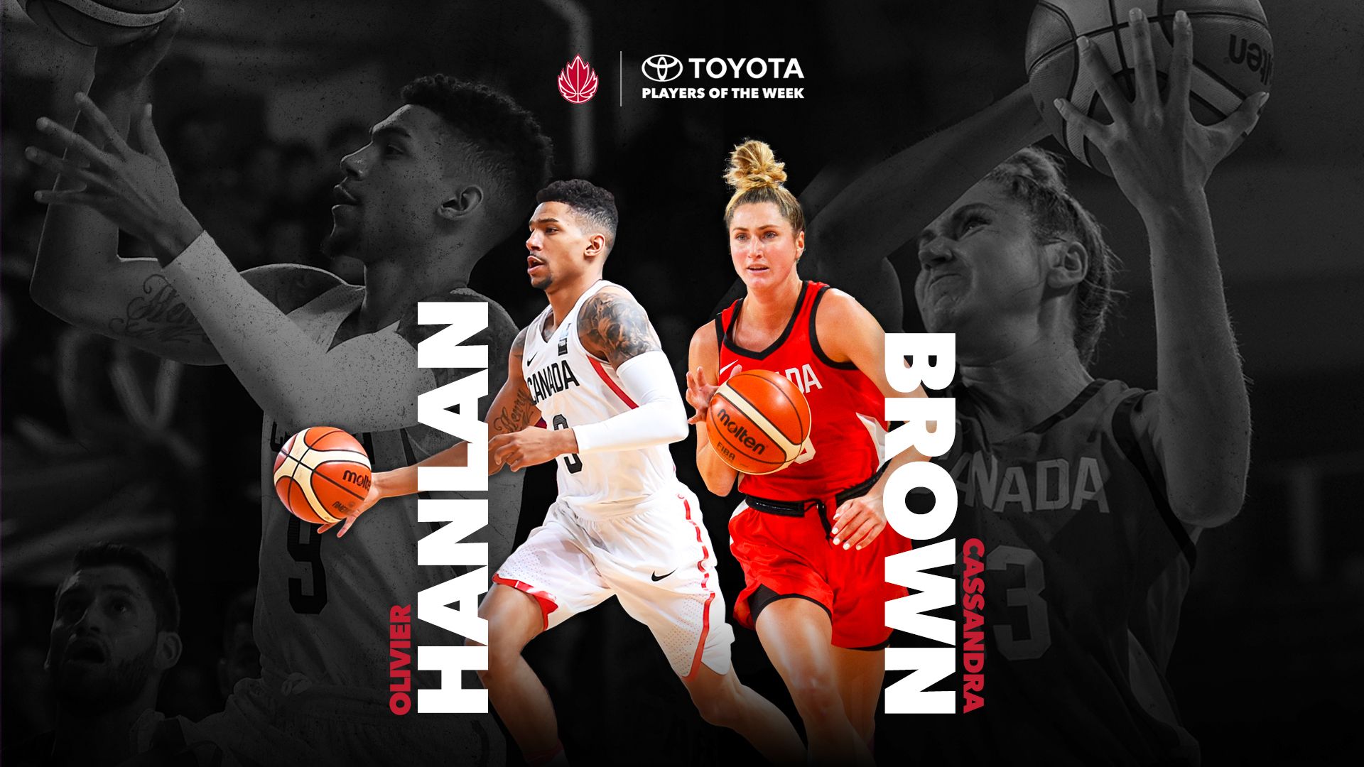 Olivier Hanlan and Cassandra Brown named Toyota Players of the Week for ...