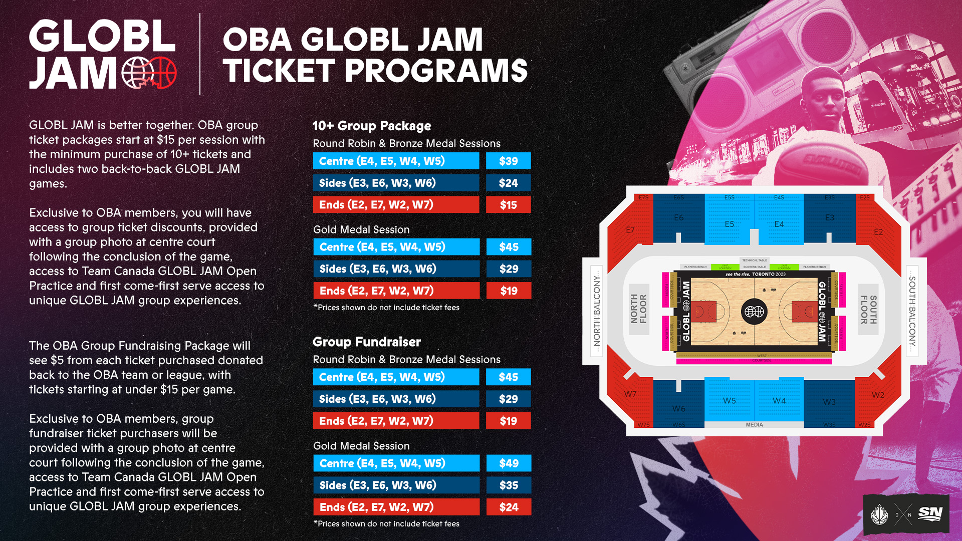 Exclusive GLOBL JAM offer for Ontario Basketball Association teams