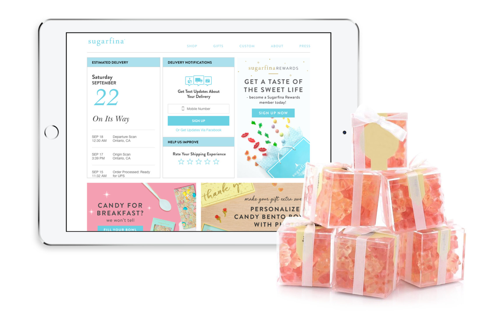 Sugarfina Reduces Support Calls While Delivering a Sweet Experience