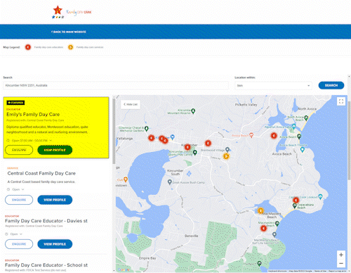 Family Day Care Locator Marketing Packages