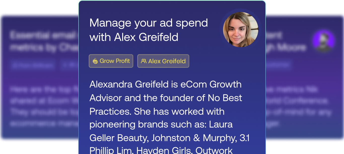 Manage your ad spend with Alex Greifeld