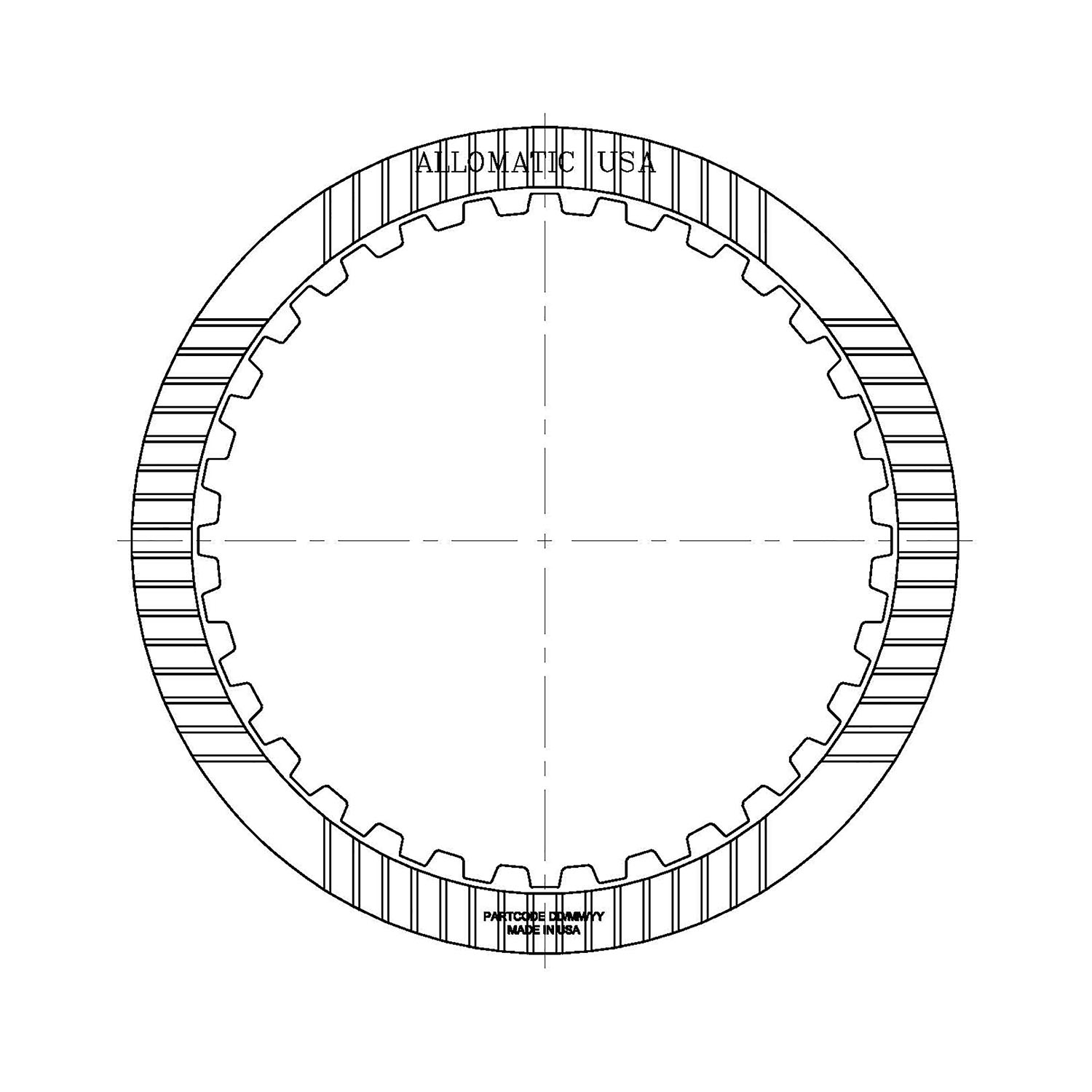 CHRYSLER 68RFE Reverse High Energy Friction Clutch Plate 512492 | Allomatic