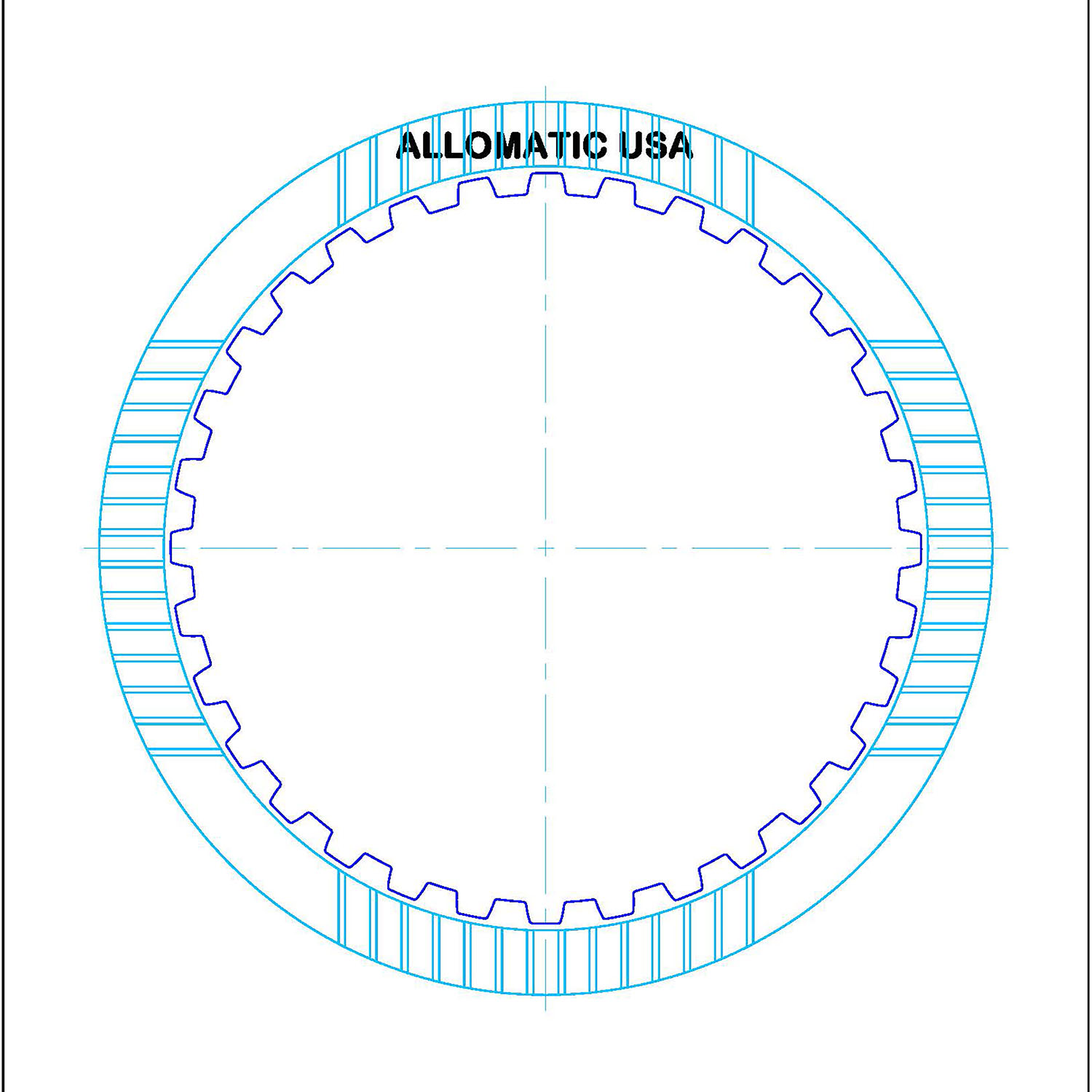 CHRYSLER 45RFE, 545RFE Underdrive Friction Clutch Plate 512495 | Allomatic