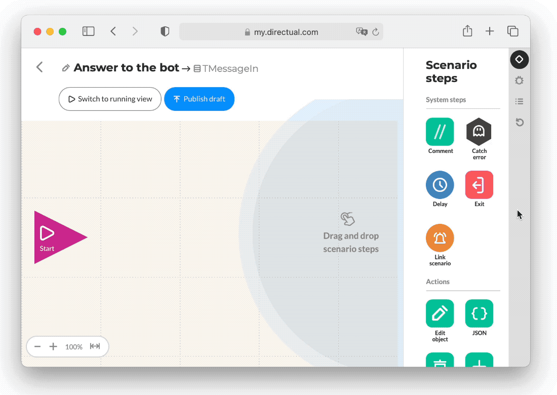 How to Create a Telegram Bot With No Coding? | Directual.com