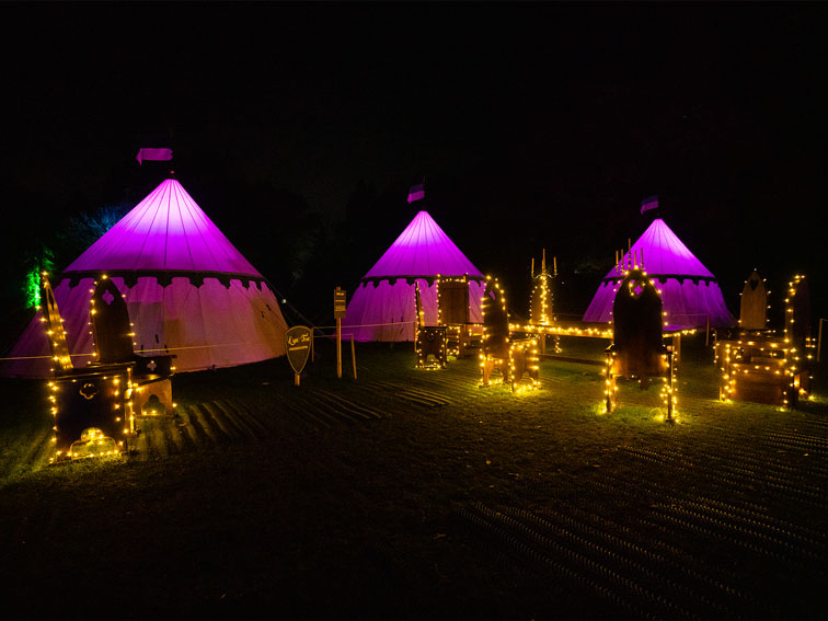 Christmas Light Trail at Warwick Castle