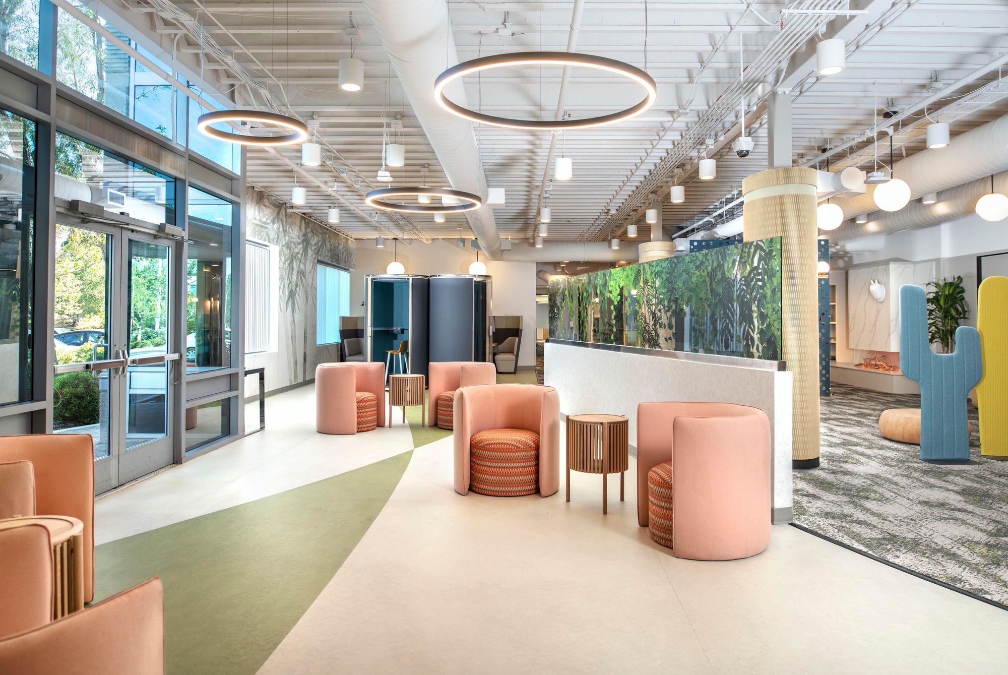Transform your workspace with Tangram Interiors.