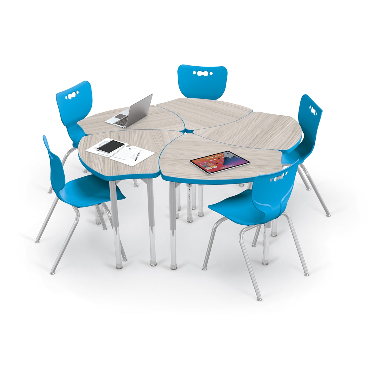 MooreCo Hierarchy Shapes Desk