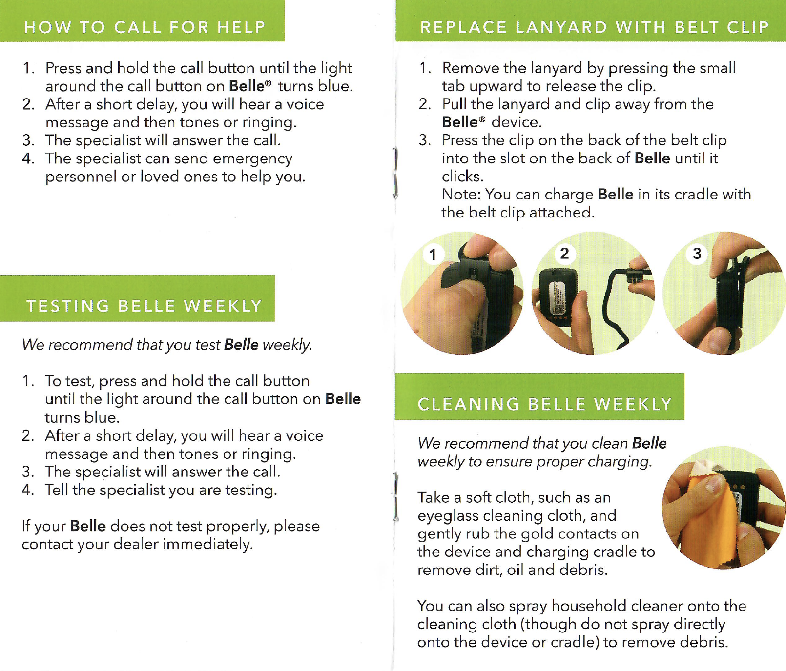 Medical Alert Instructions