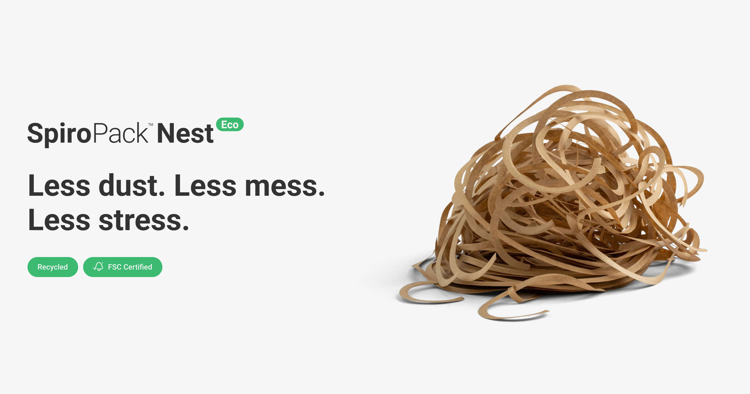 SpiroPack Nest Eco | Spiral Paper Void Fill by Seaman Paper