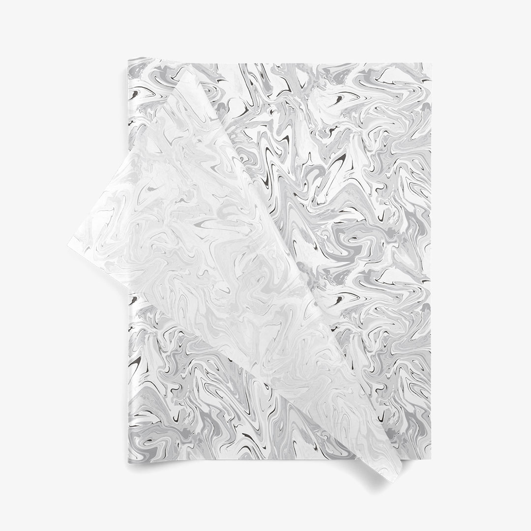 Black Marble Tissue Paper | SatinWrap by Seaman Paper