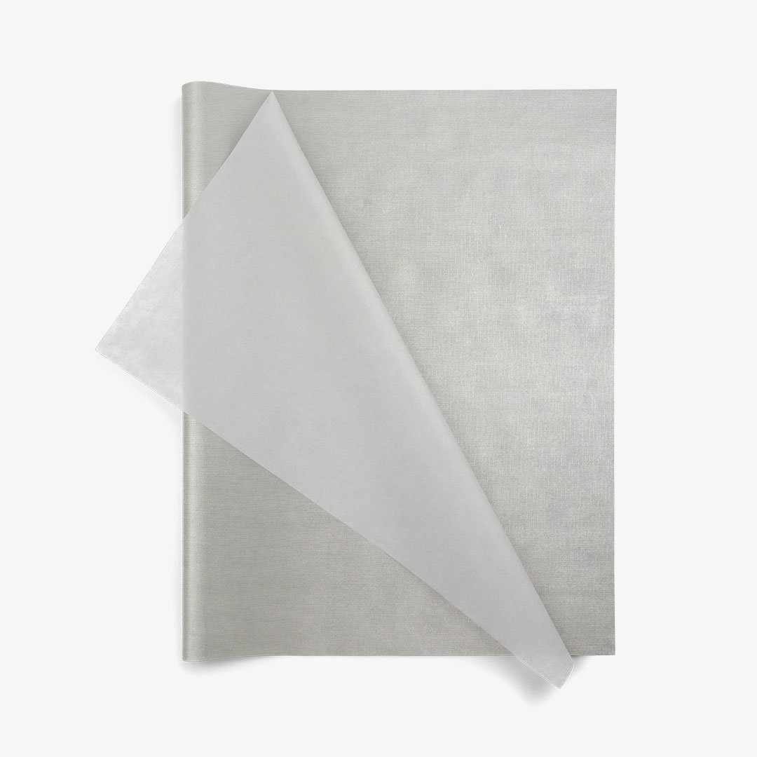 Embossed Silver Linen Tissue Paper | SatinWrap by Seaman Paper