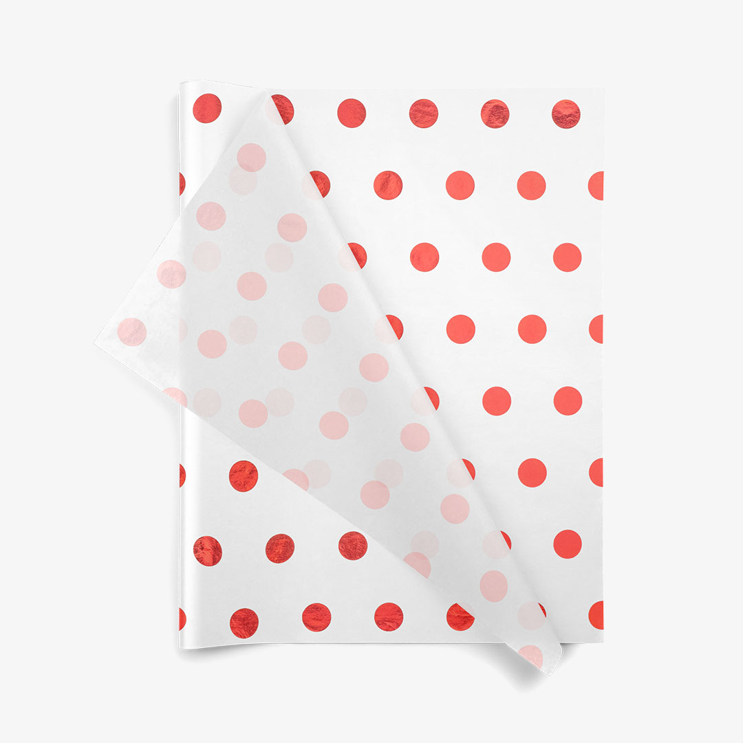 Red Hot Spots Tissue Paper | SatinWrap by Seaman Paper