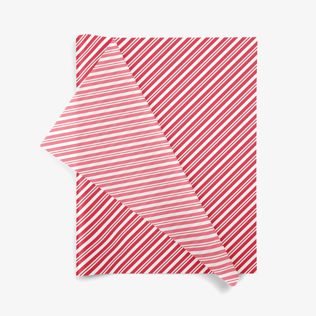 Peppermint Stripes Tissue Paper | SatinWrap by Seaman Paper