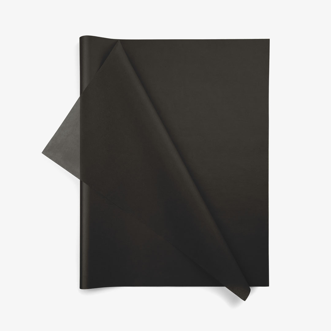 Black (Waxed) Tissue Paper | SatinWrap by Seaman Paper