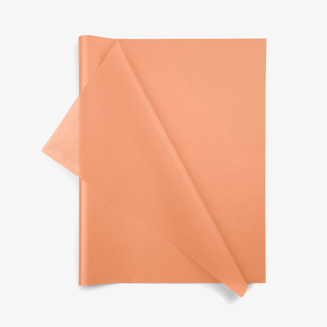 Peach (Waxed) Tissue Paper | SatinWrap by Seaman Paper