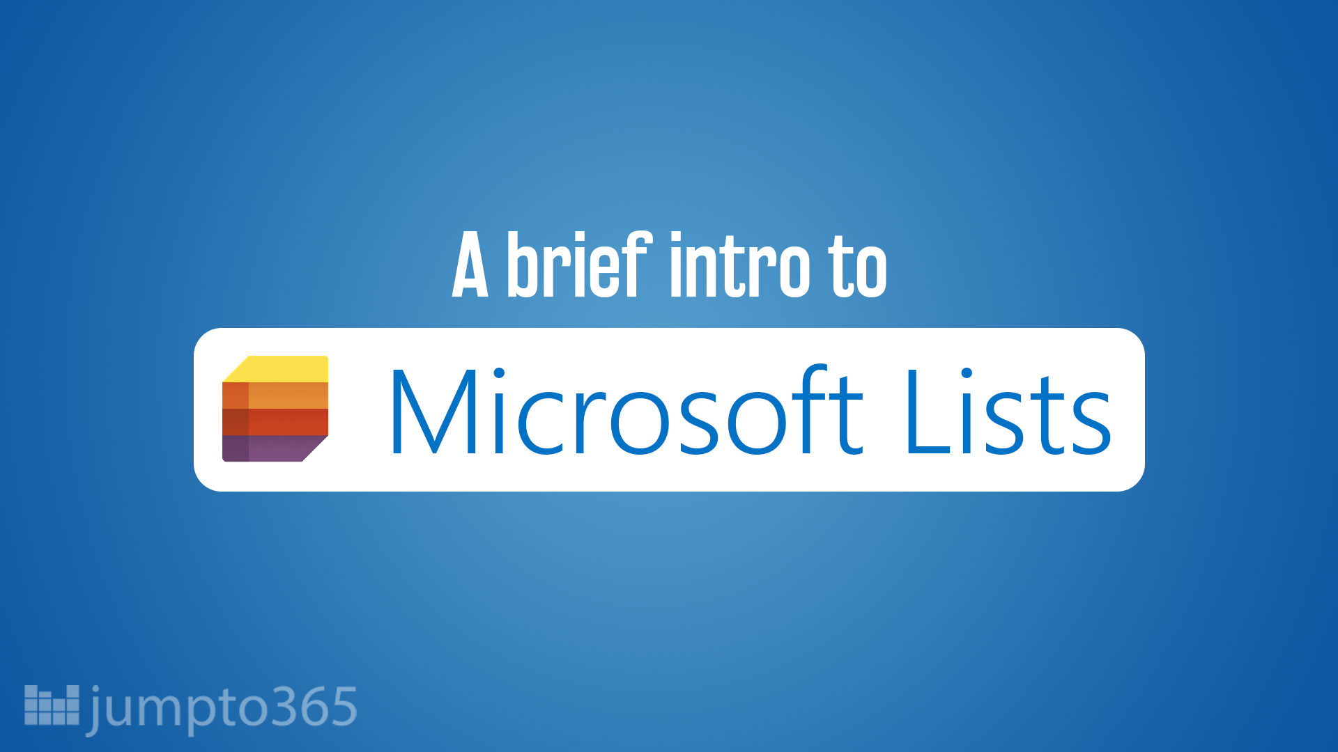 A simple overview of Microsoft Lists | jumpto365 Blog