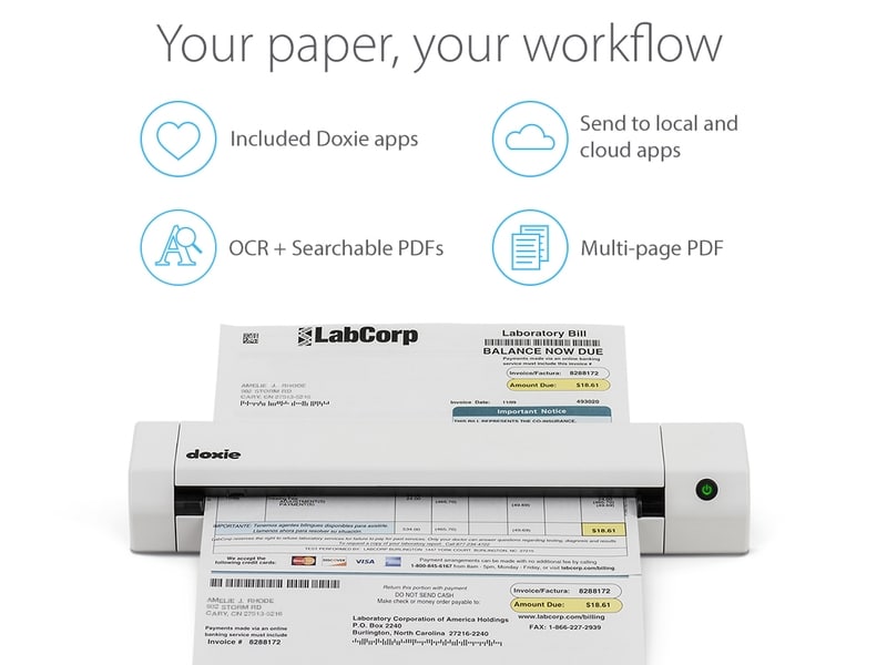 Doxie Go SE Series, Wireless & Mobile | Doxie Scanners — Ultra-Portable ...