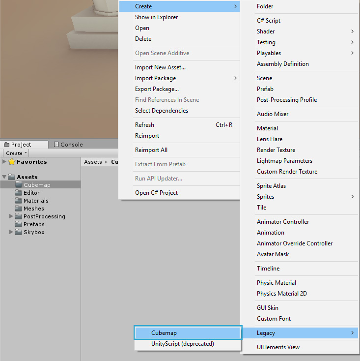 How To Generate The Environment Cubemap In Unity