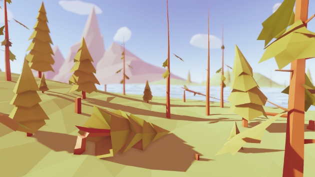 Unity Wind Shader For Low Poly Trees Pack