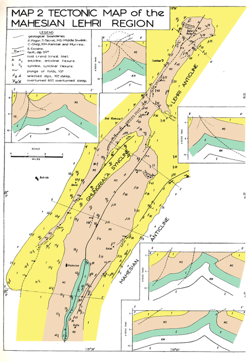 East Potwar Geologic Maps