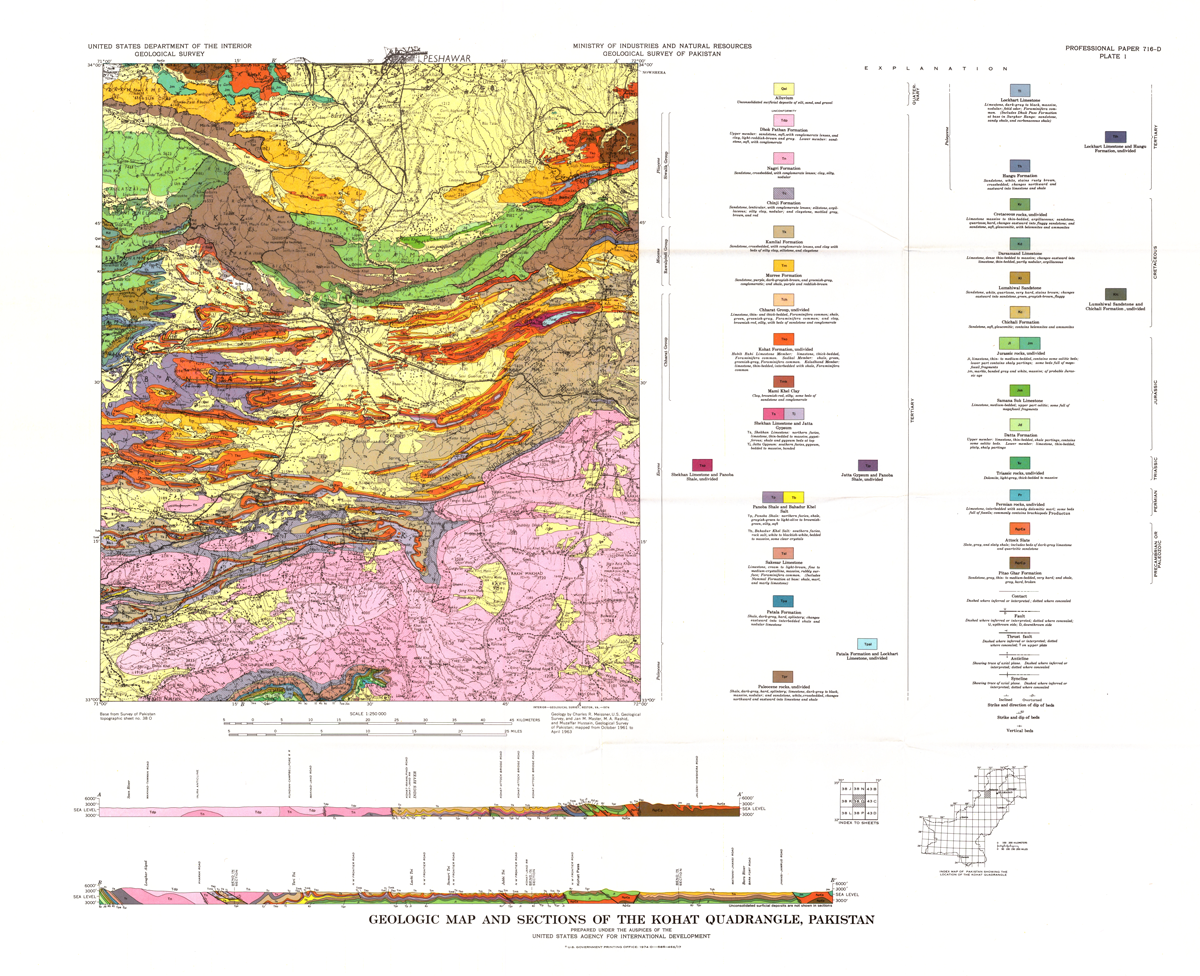 Trans Indus Geologic Maps