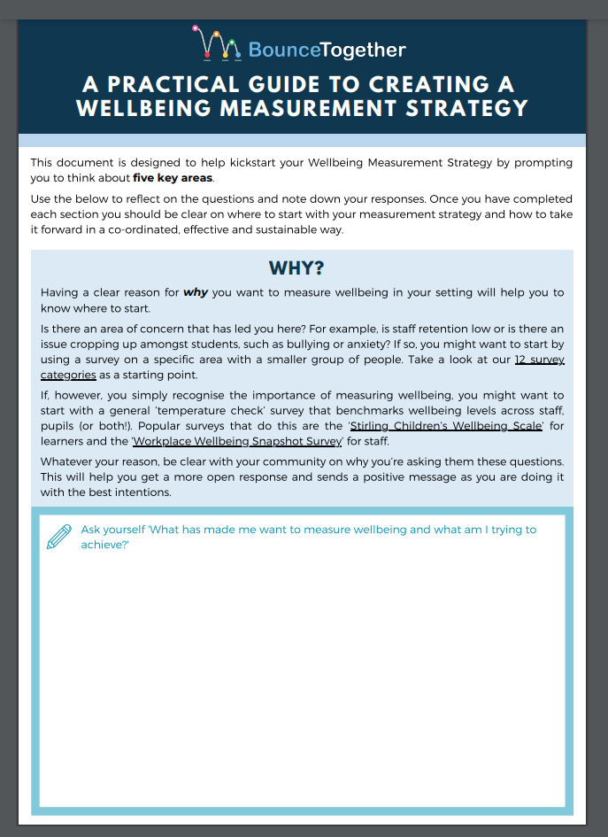 Creating a wellbeing measurement strategy | Free PDF Download